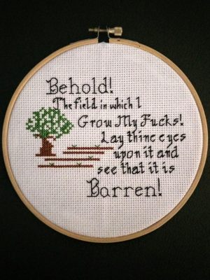 Offensive Cross-stitch (NSFW-ish) | Mad Hooker Crochet!