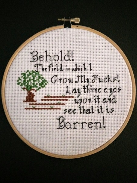 Offensive Cross-stitch (NSFW-ish) | Mad Hooker Crochet!